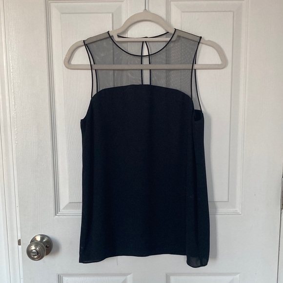 Babaton | Tops | Babaton Blouse With Sheer Mesh Upper | Poshmark